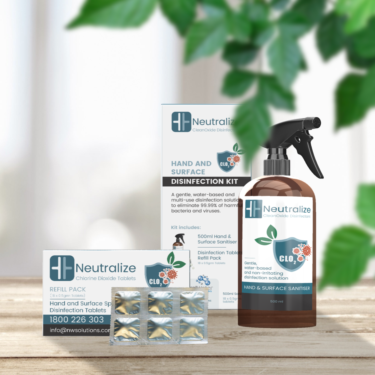 Neutralize Hand & Surface Disinfectant - Natural Water Solutions