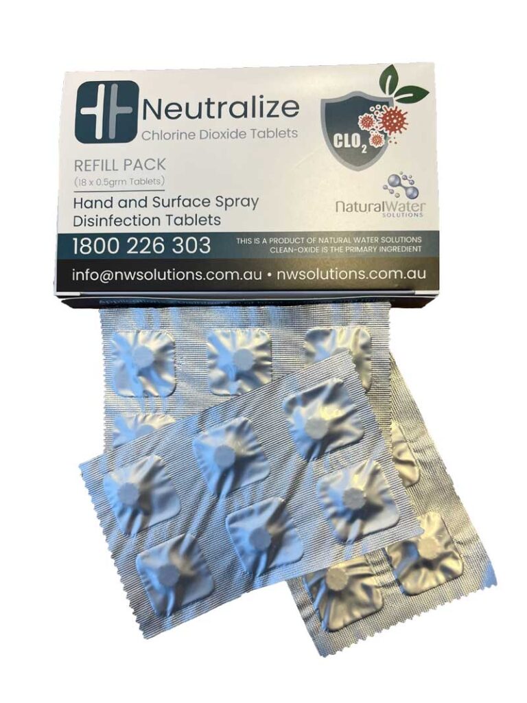 Tablet refill pack for the Neutralize Hand and Surface Disinfection kit ...